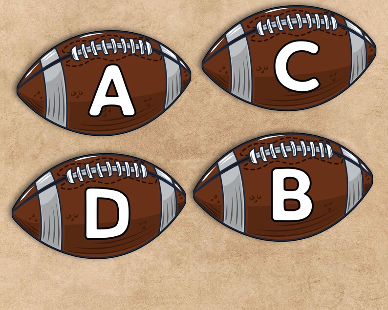 Football Alphabet Letters and Numbers , Football Alphabet Clipart ...