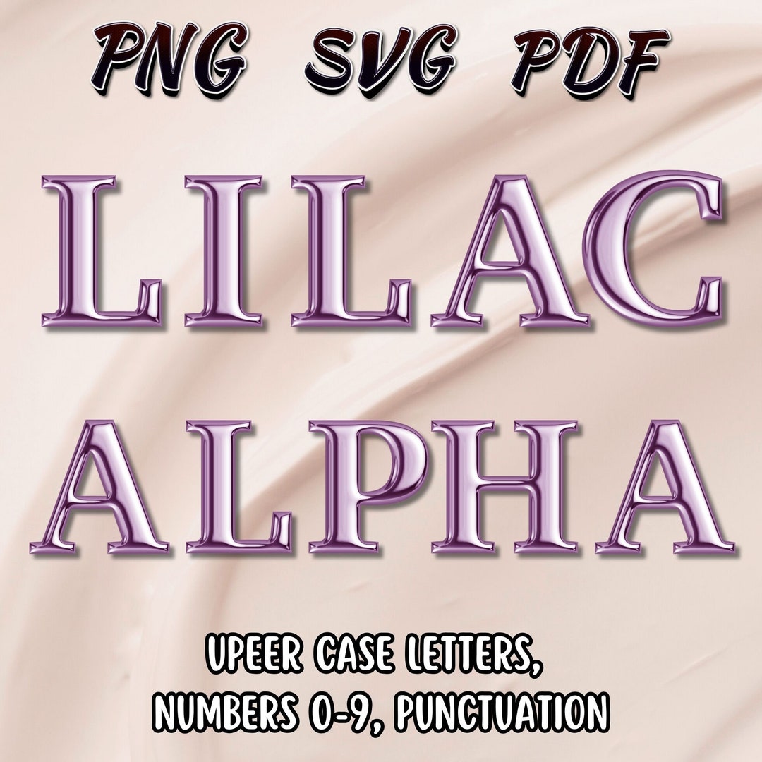 Liquid Lilac Chrome Alphabet Letters, Liquid Lilac Letters in PNG,SVG ...
