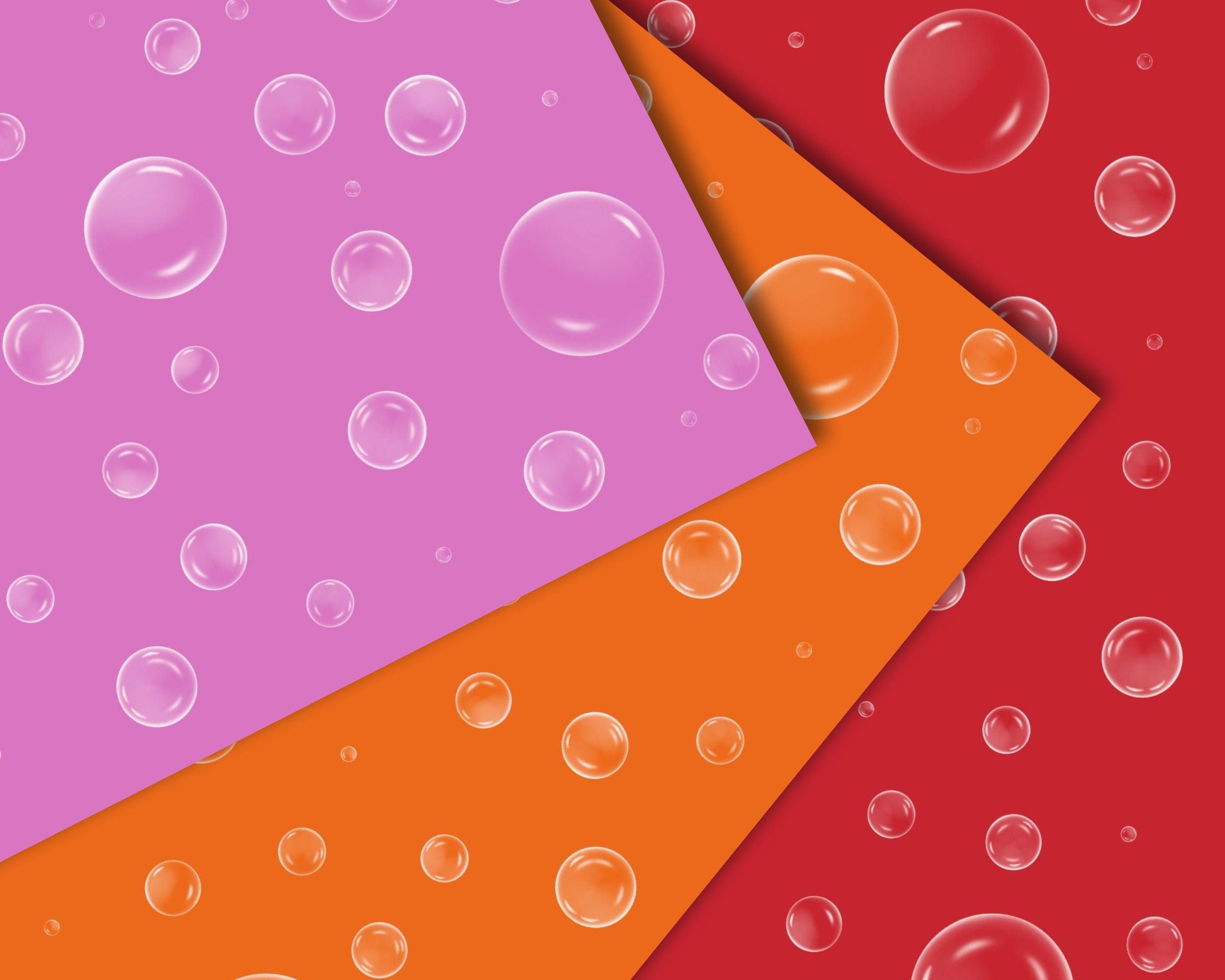 Bubbles Digital Scrapbooking Paper-bubbles Digital Paper-rainbow ...