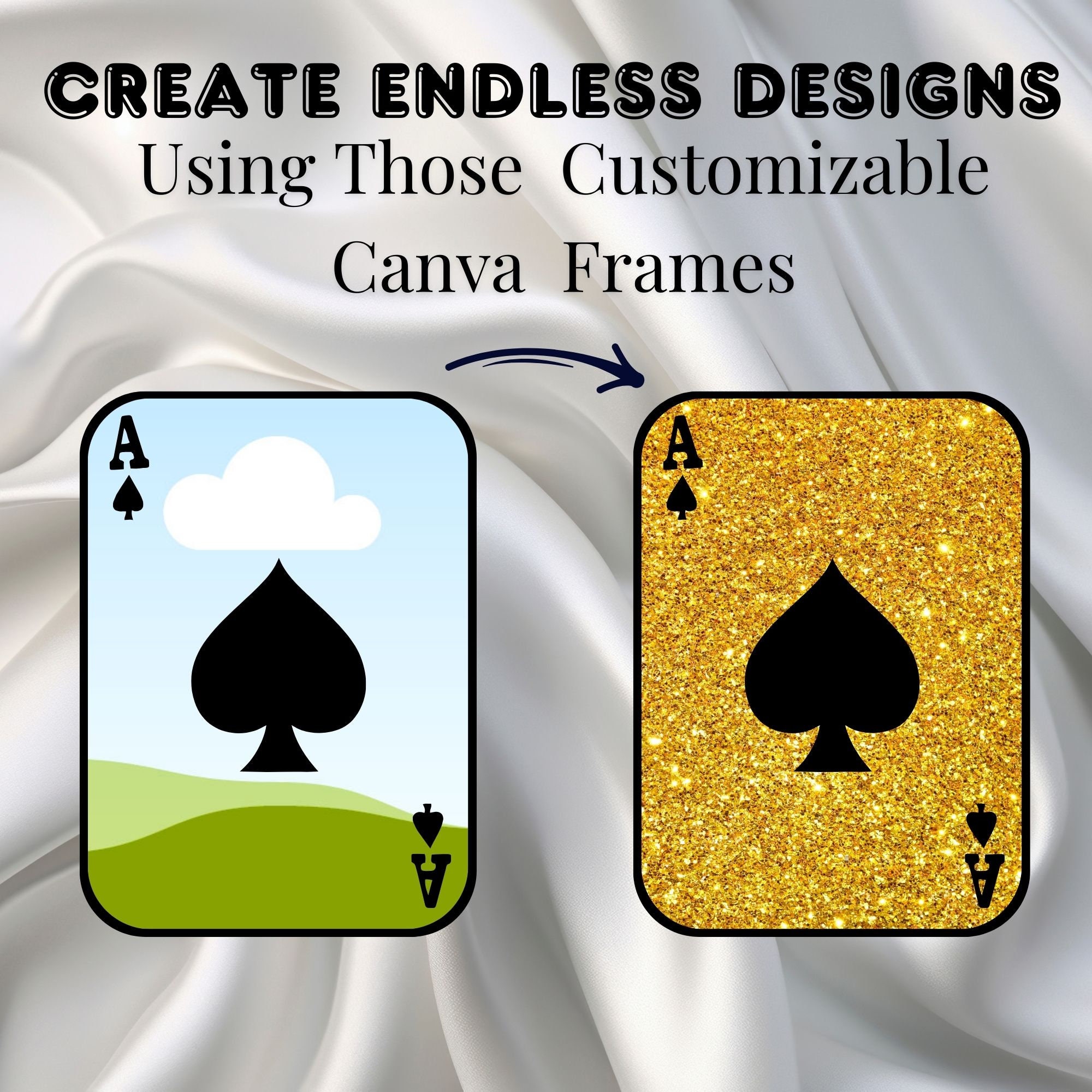 Design Your Own Playing Cards Canva Template,ace Playing Cards Canva ...