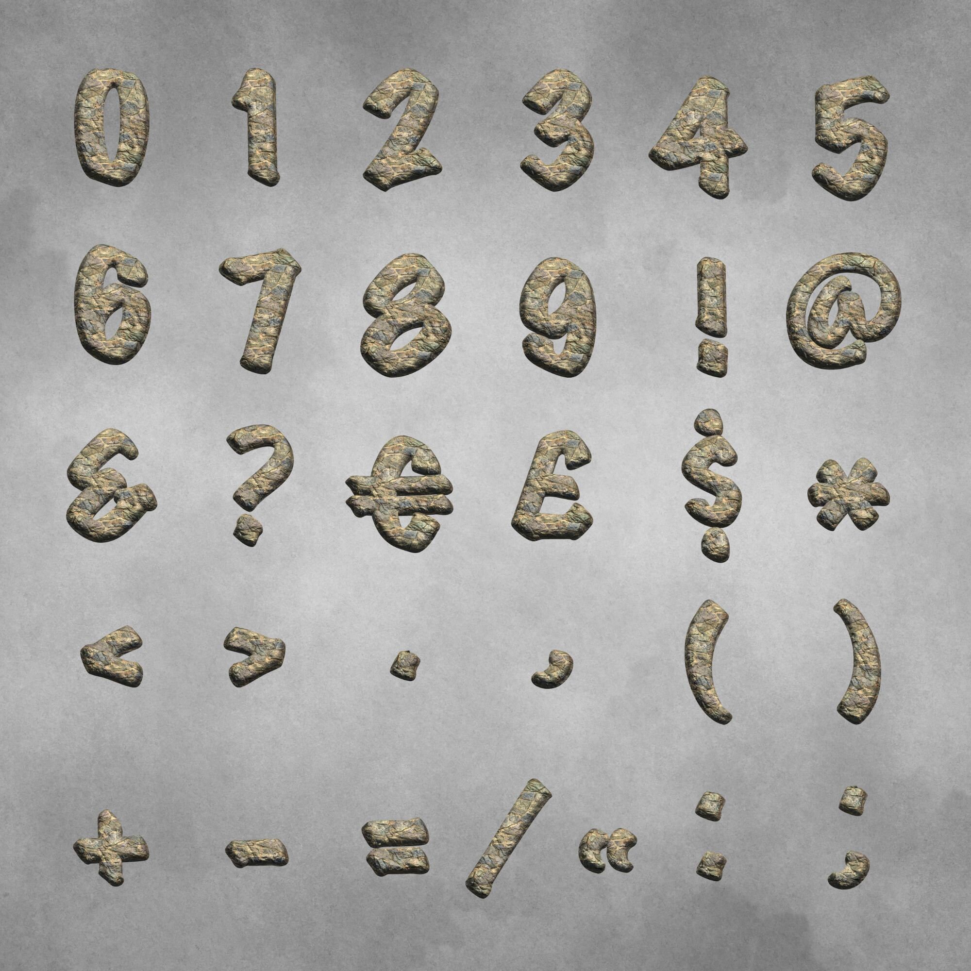 Stone Alphabet Letters and Numbers PNG, Rock Font Svg , Stone Pattern ...
