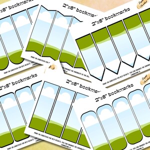 Editable Canva Digital Bookmark Template, Printable Bookmarks, Create ...