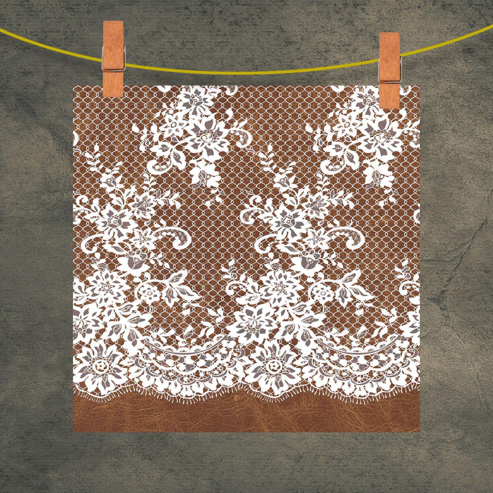 White Lace and Leather Digital Paper Pack Vintage Lace Pattern Digital ...