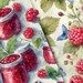 Watercolor Raspberry Pattern Digital Papers,summer Themed Digital ...