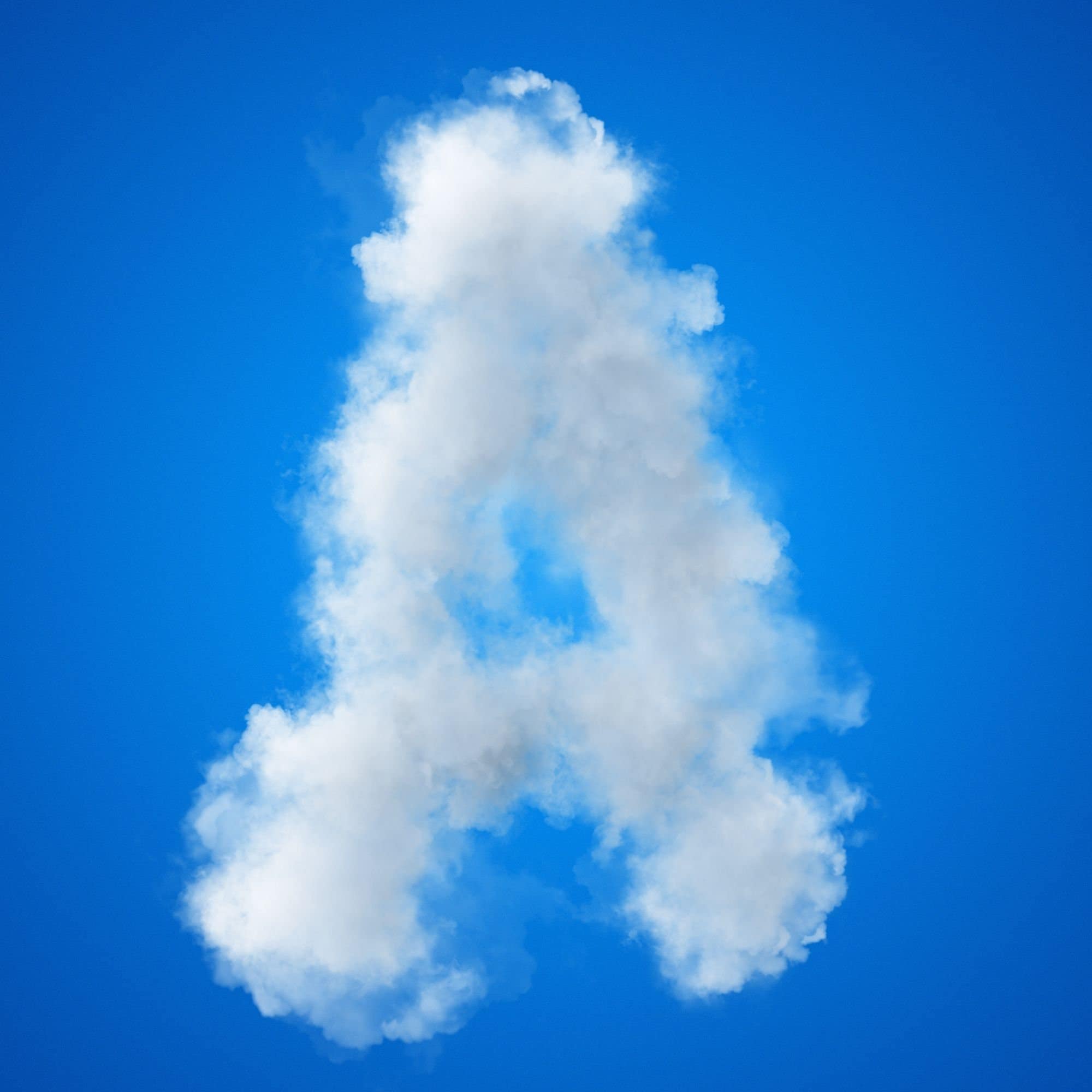 Clouds Alphabet Letters Clip Art Set, SVG, PNG, PDF Clip Art Bundle ...