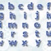 Snowflake Alphabet Letters Clip Art, Holiday Alphabet Font, Winter ...