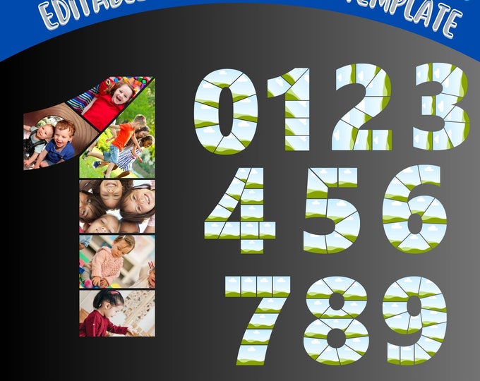 Editable Canva Frame Template ,canva Template for Numbered Photo ...