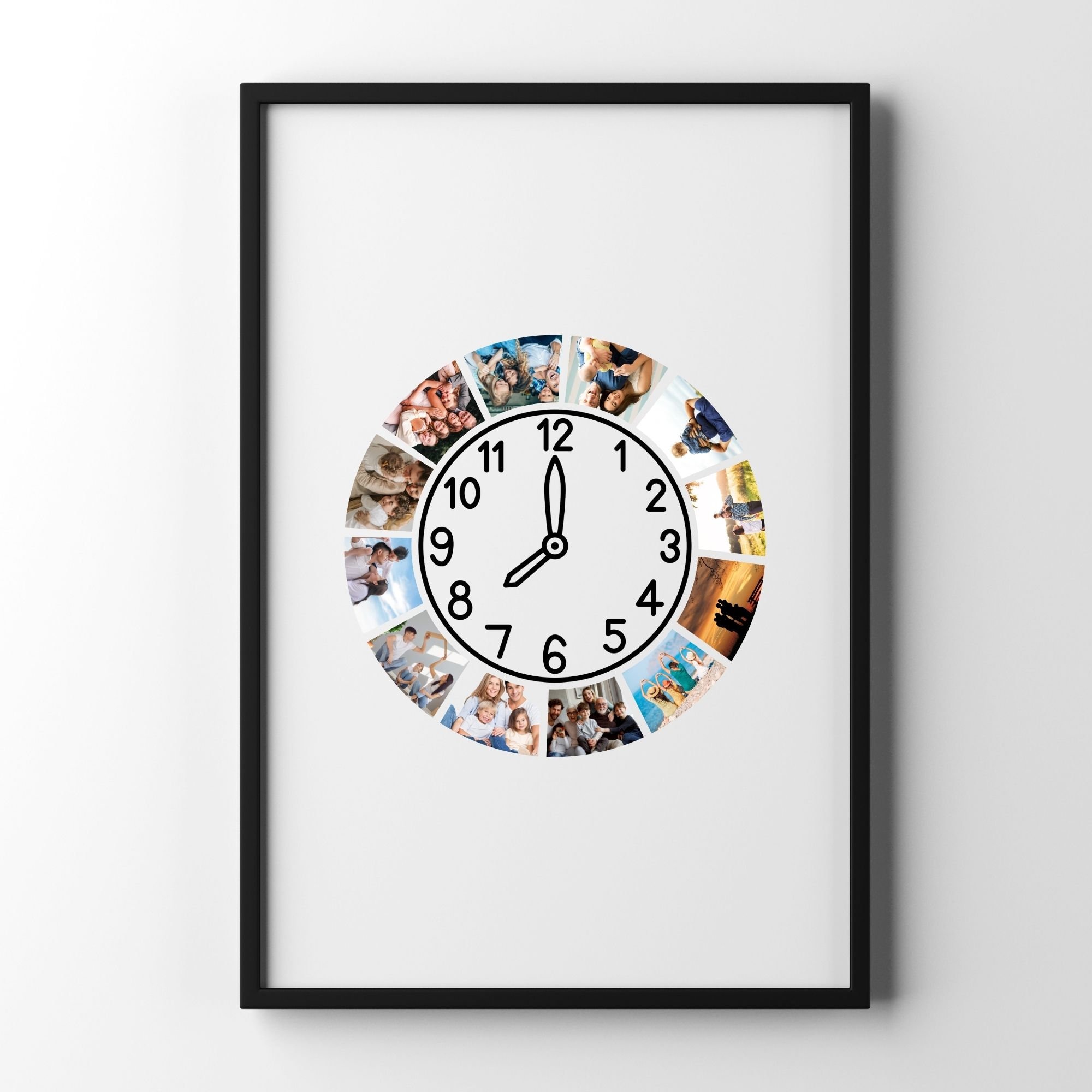 Editable Canva Clock Photo Collage 1, Create Your Own Clock Photo ...