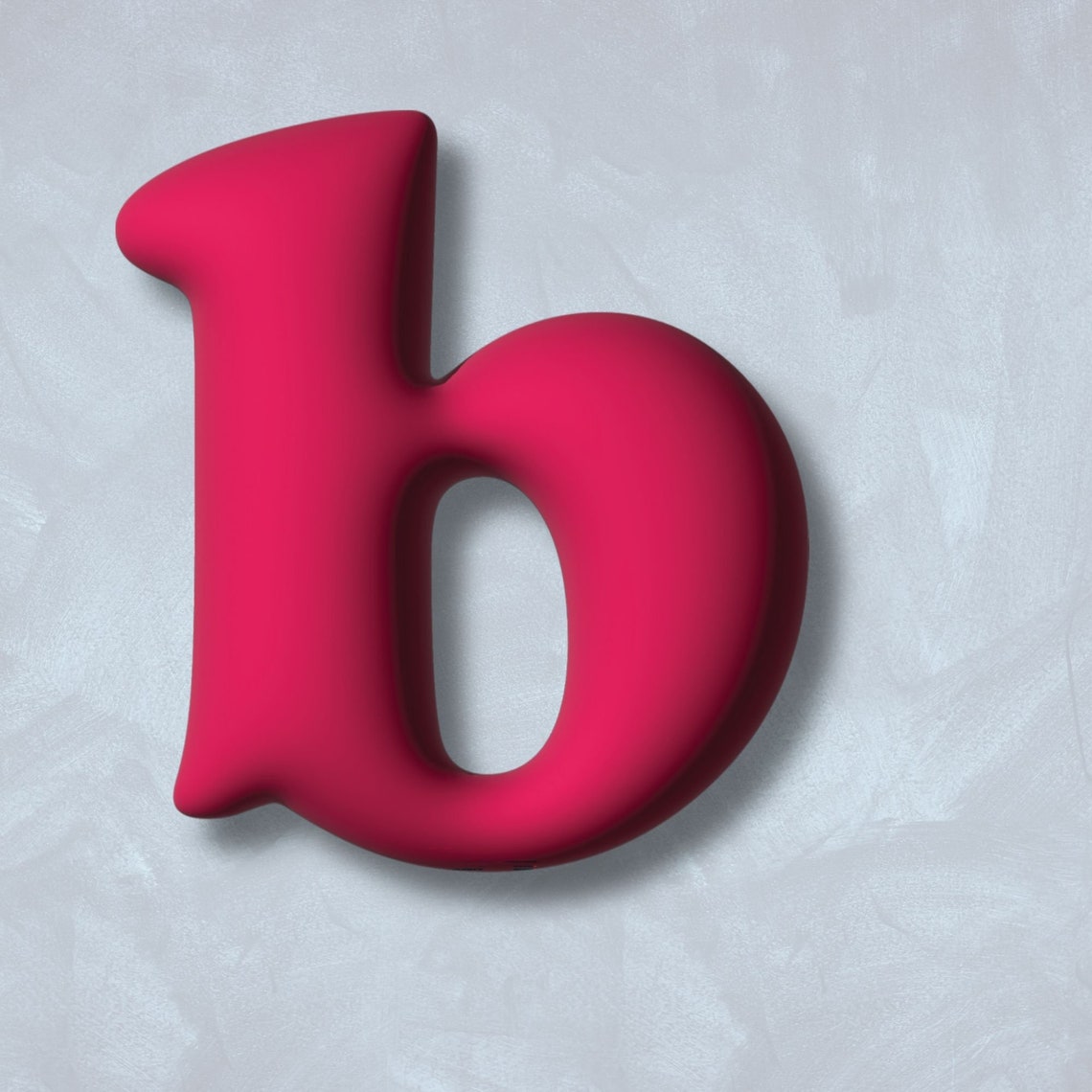 3D Inflated Red Alphabet Letters 3D Sublimation Puffy - Etsy