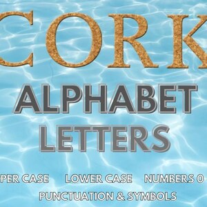 Cork Alphabet Letters Font, Cork Texture Alphabet, Cork Upper Case ...