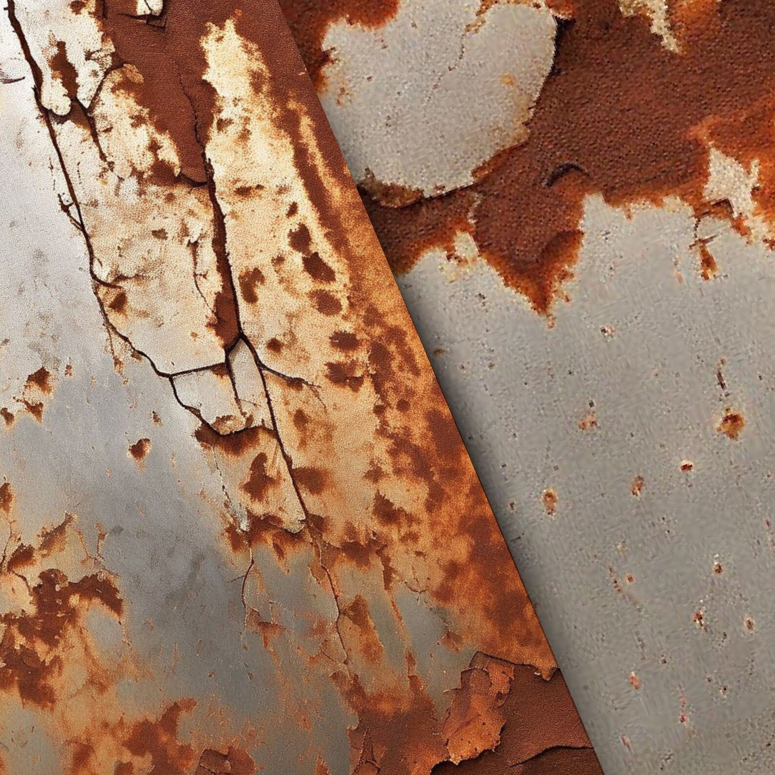 Rusty Metal Digital Paper Pack, Rusty Steel Backgrounds, Vintage ...