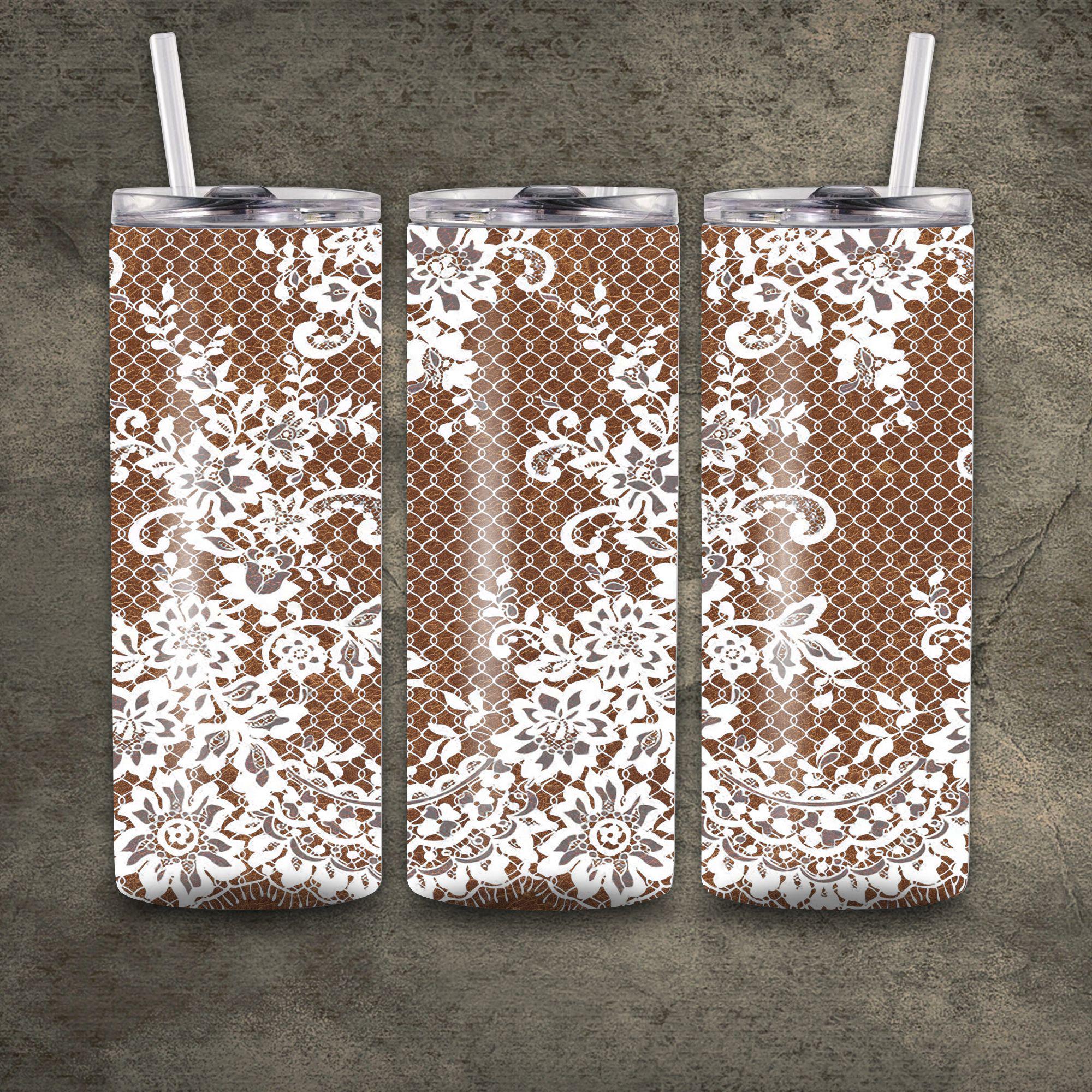 White Lace and Leather Digital Paper Pack Vintage Lace Pattern Digital ...