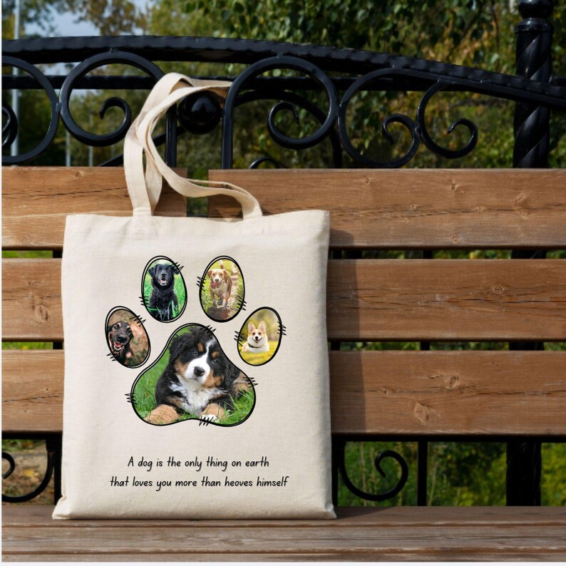 Editable Animal Paw Print Photo Collage Template – Pet Memorial, Dog ...