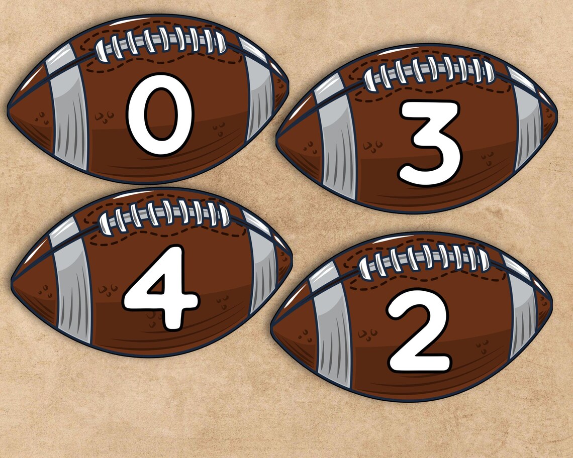 Football Alphabet Letters and Numbers , Football Alphabet Clipart ...