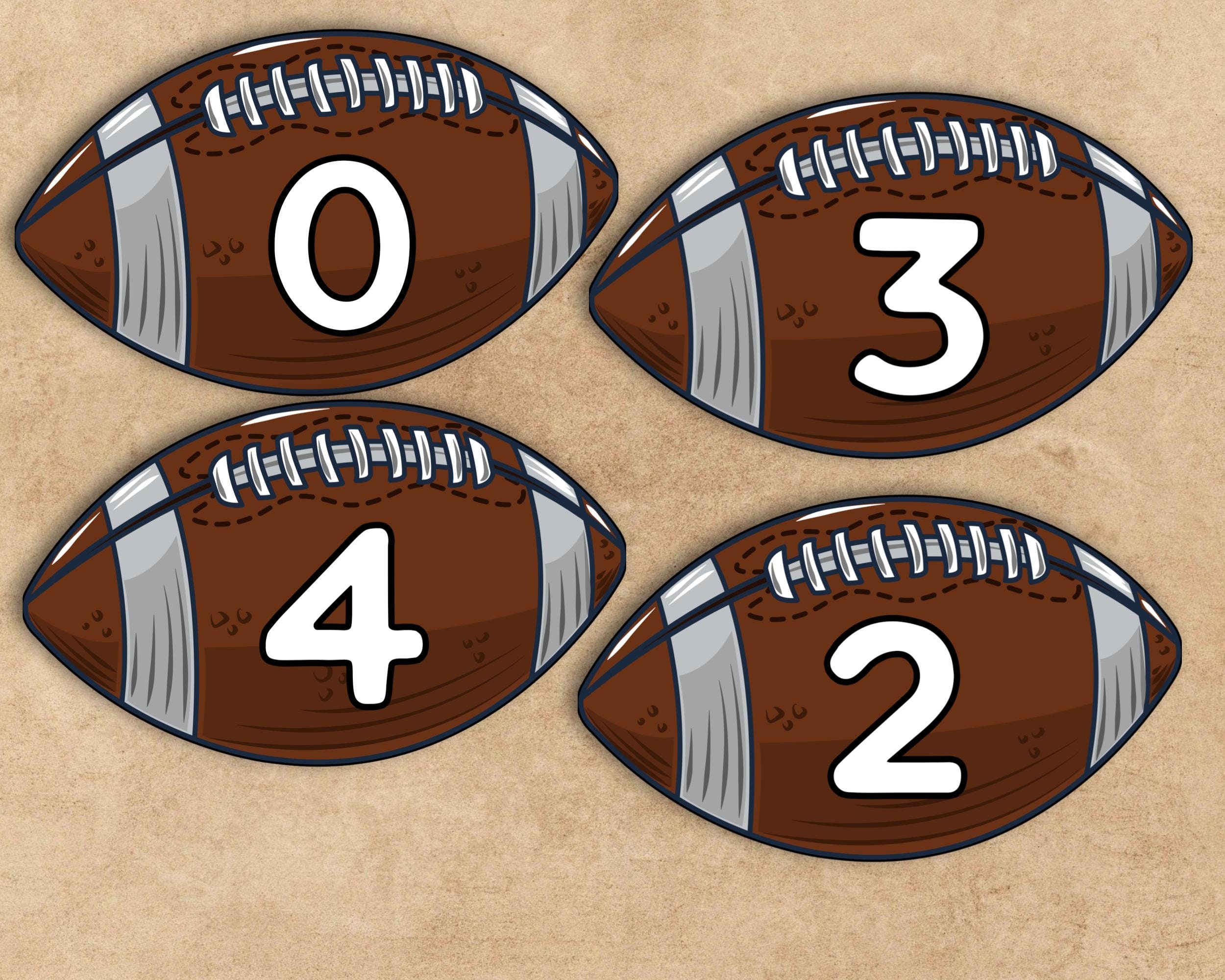 Football Alphabet Letters and Numbers , Football Alphabet Clipart ...