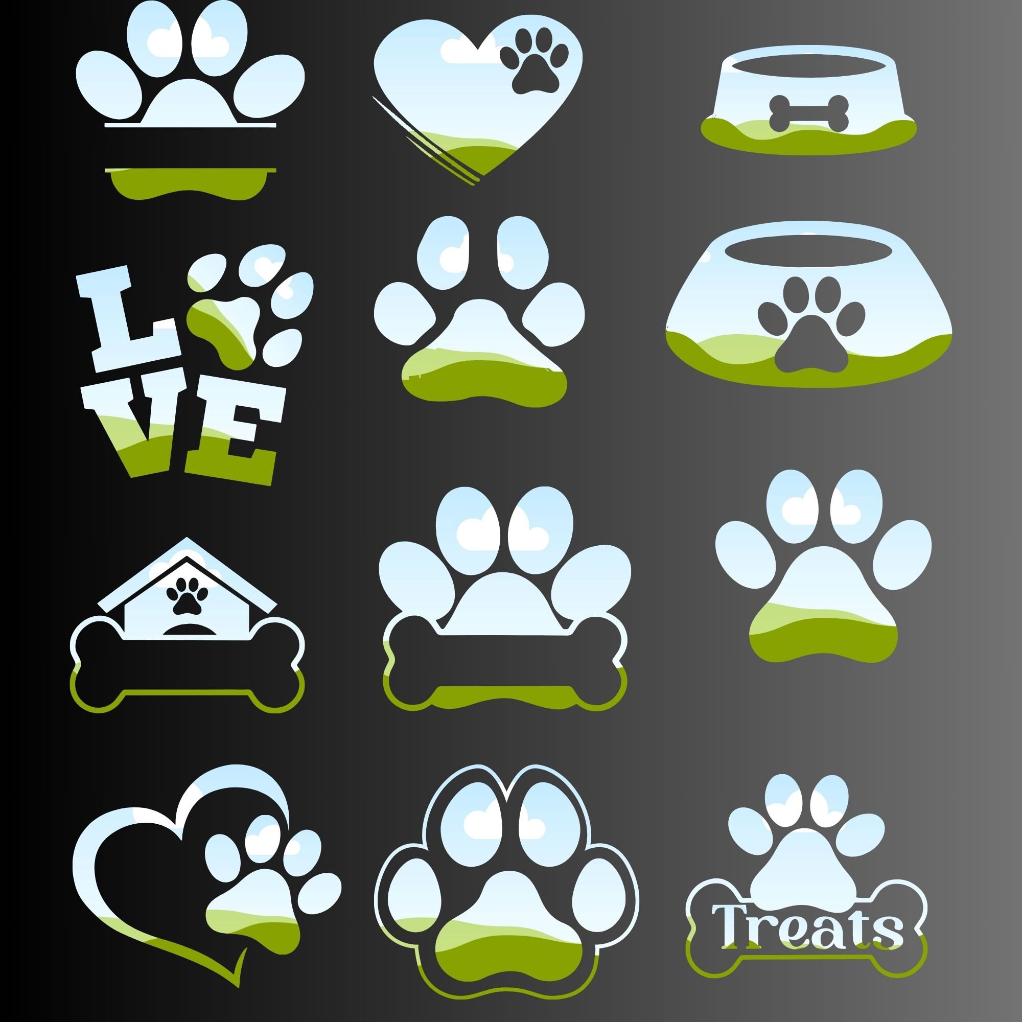 Design Your Own Dog Paw Canva Template, Dog Paw Photo Collage, Drag ...