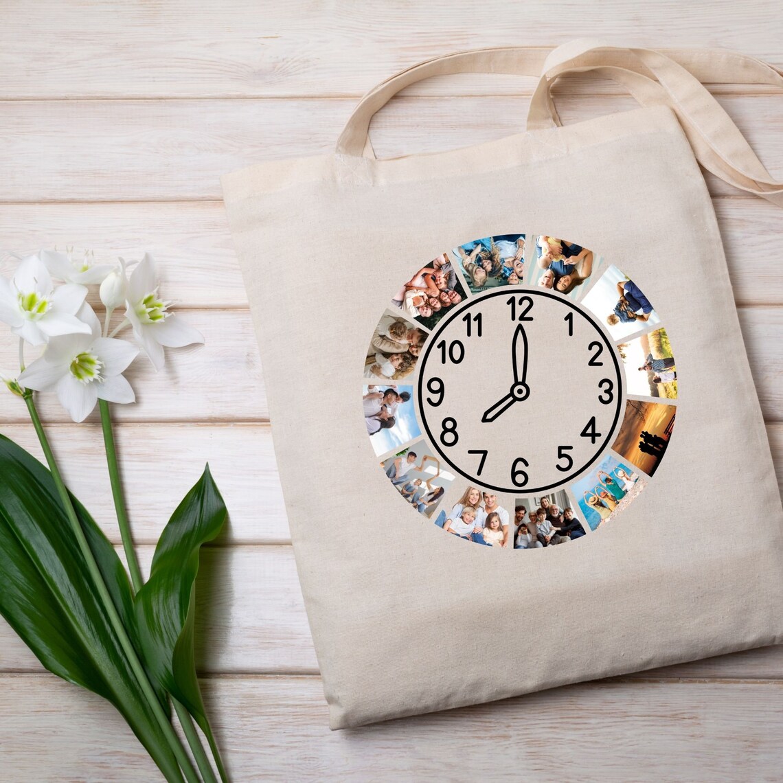 Editable Canva Clock Photo Collage 1, Create Your Own Clock Photo ...