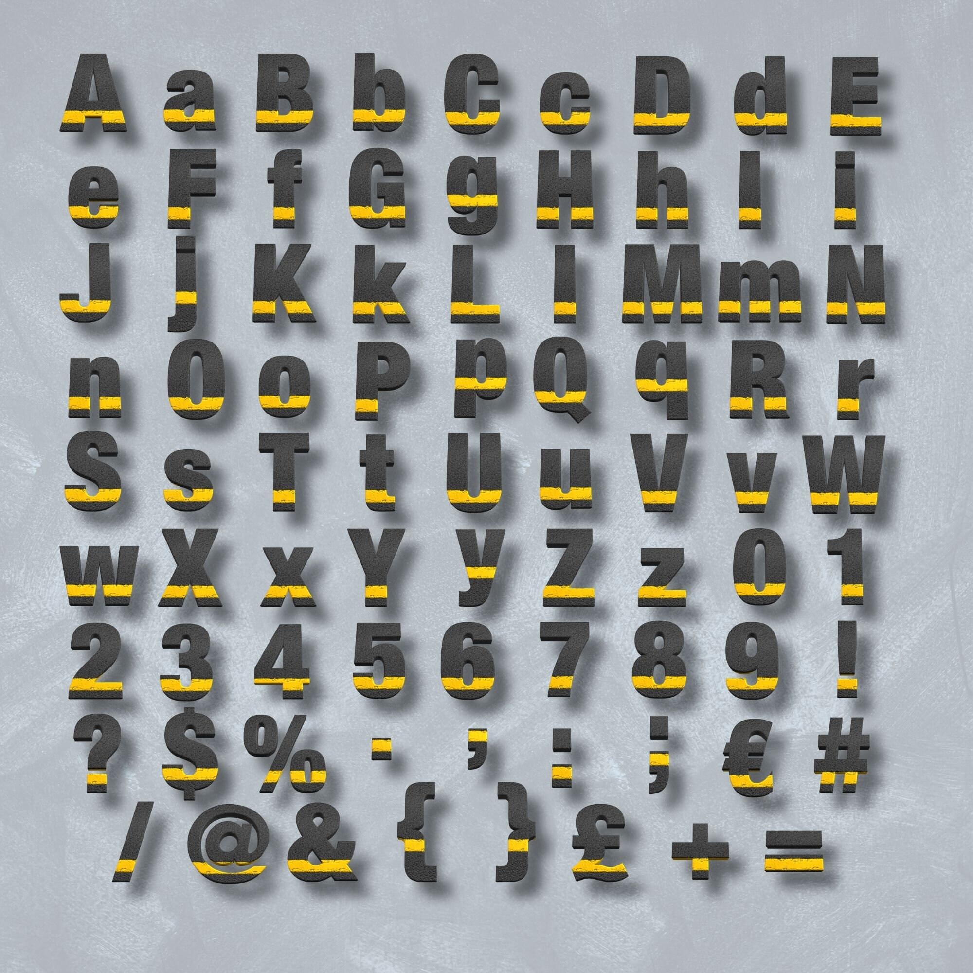 3D Road Alphabet Letters, 3D Sublimation Race Track Alphabet Letters in ...