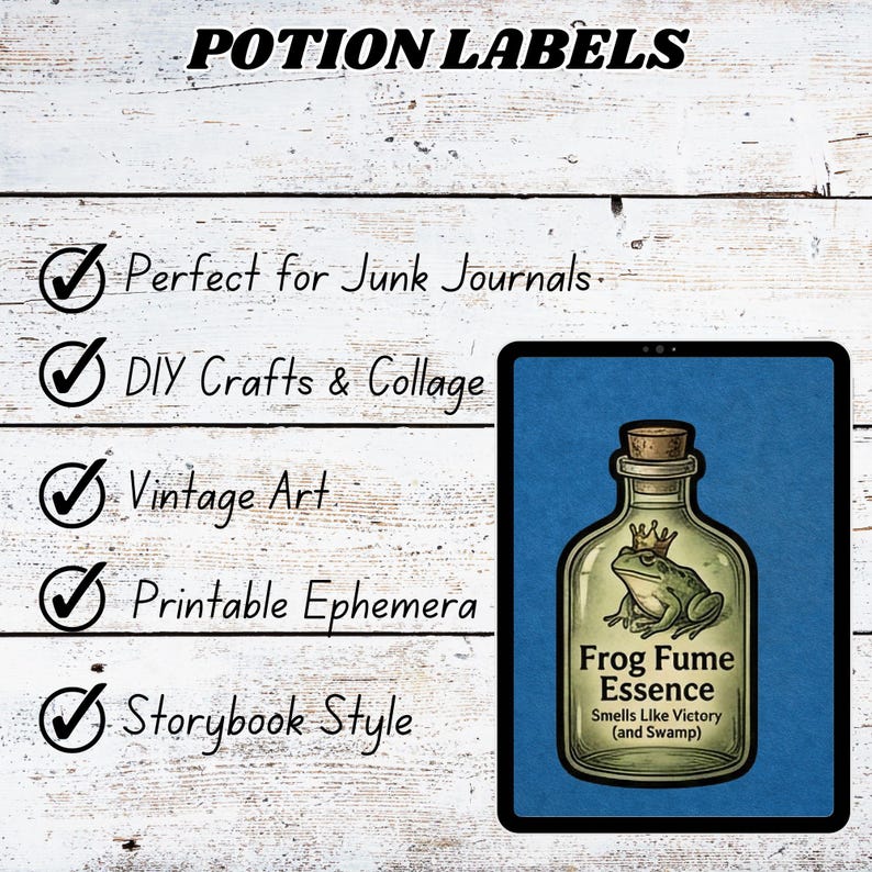 Fantasy Apothecary Potion Labels – 31 Printable Vintage Stickers ...