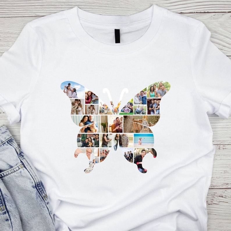 Editable Canva Butterfly Photo Collage , Create Your Butterfly Photo ...