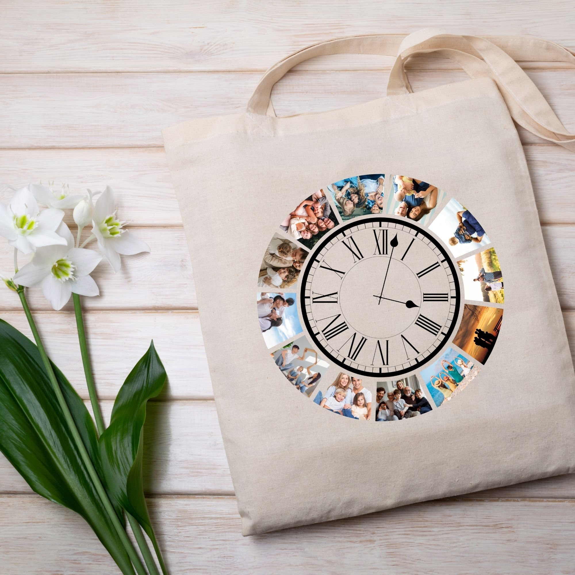 Editable Canva Clock Photo Collage #2,create Your Own Clock Photo ...