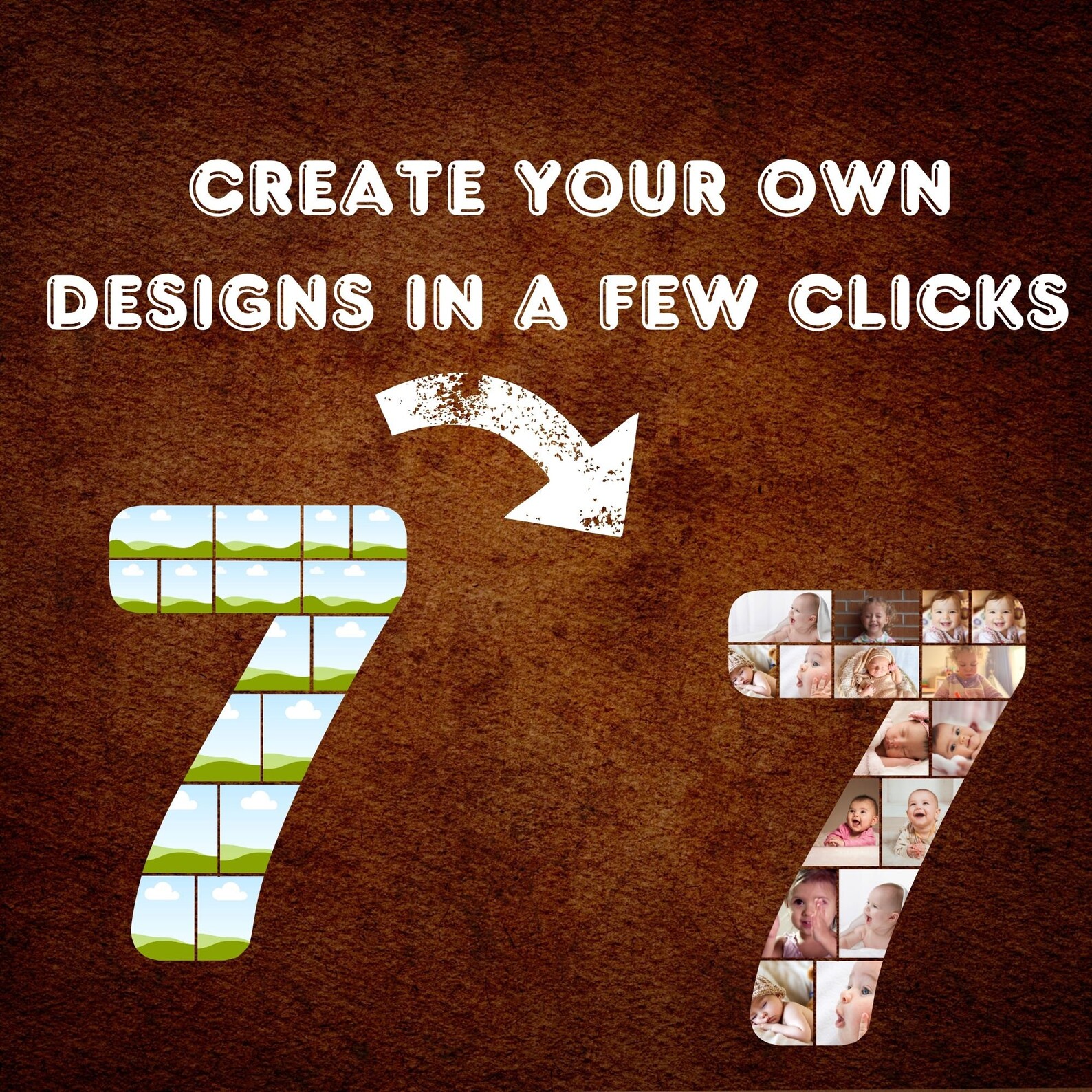 Canva Frames Templates , Editable Canva Template, Numbered Photo ...