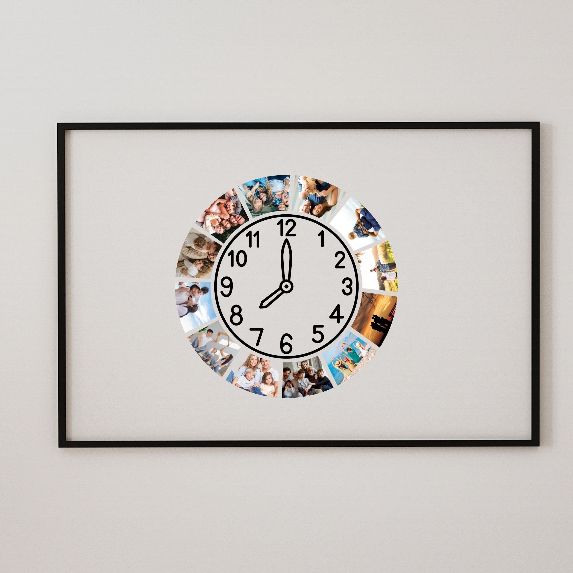 Editable Canva Clock Photo Collage 1, Create Your Own Clock Photo ...