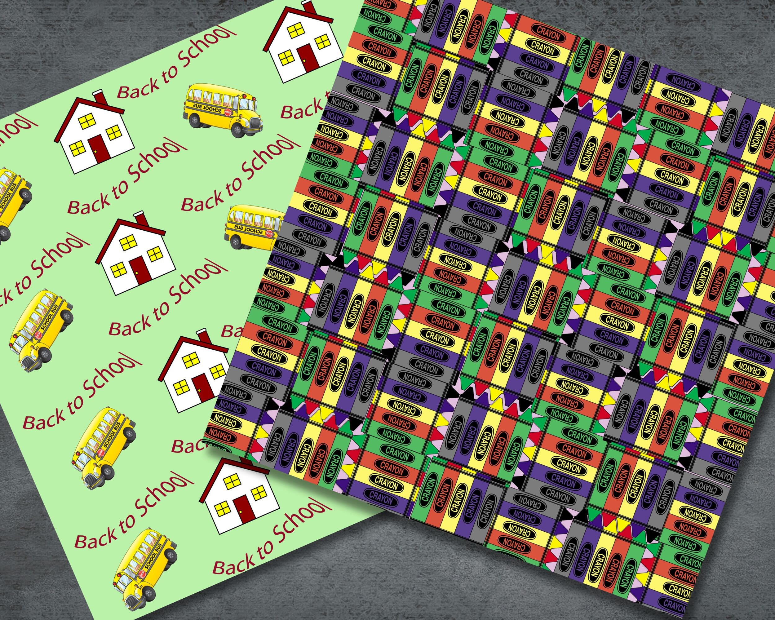 Back to School Digital Paper Bundle, School Days Digital Paper Pack ...