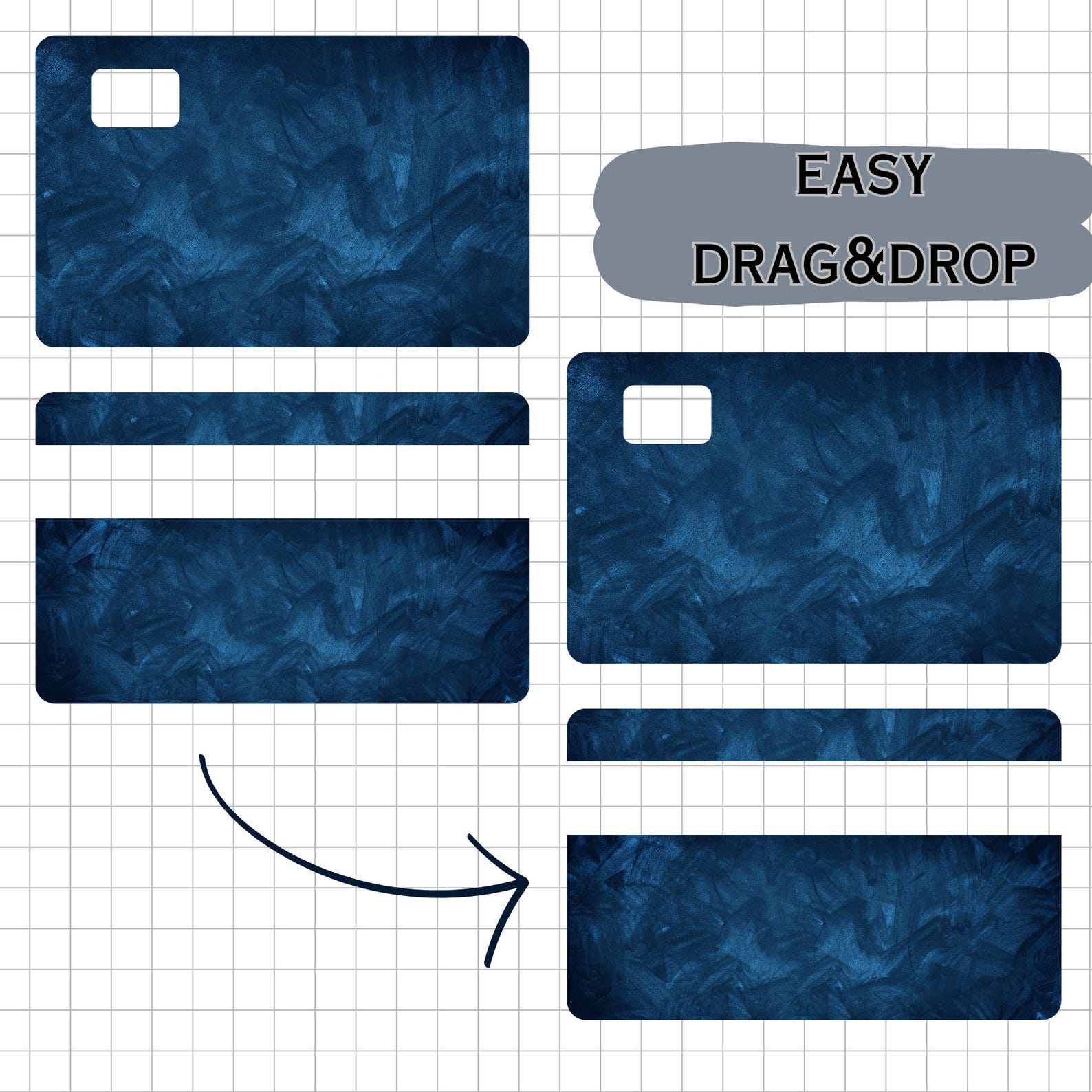 Credit Card Skin Template | Debit Card Cover SVG | Editable Canva ...