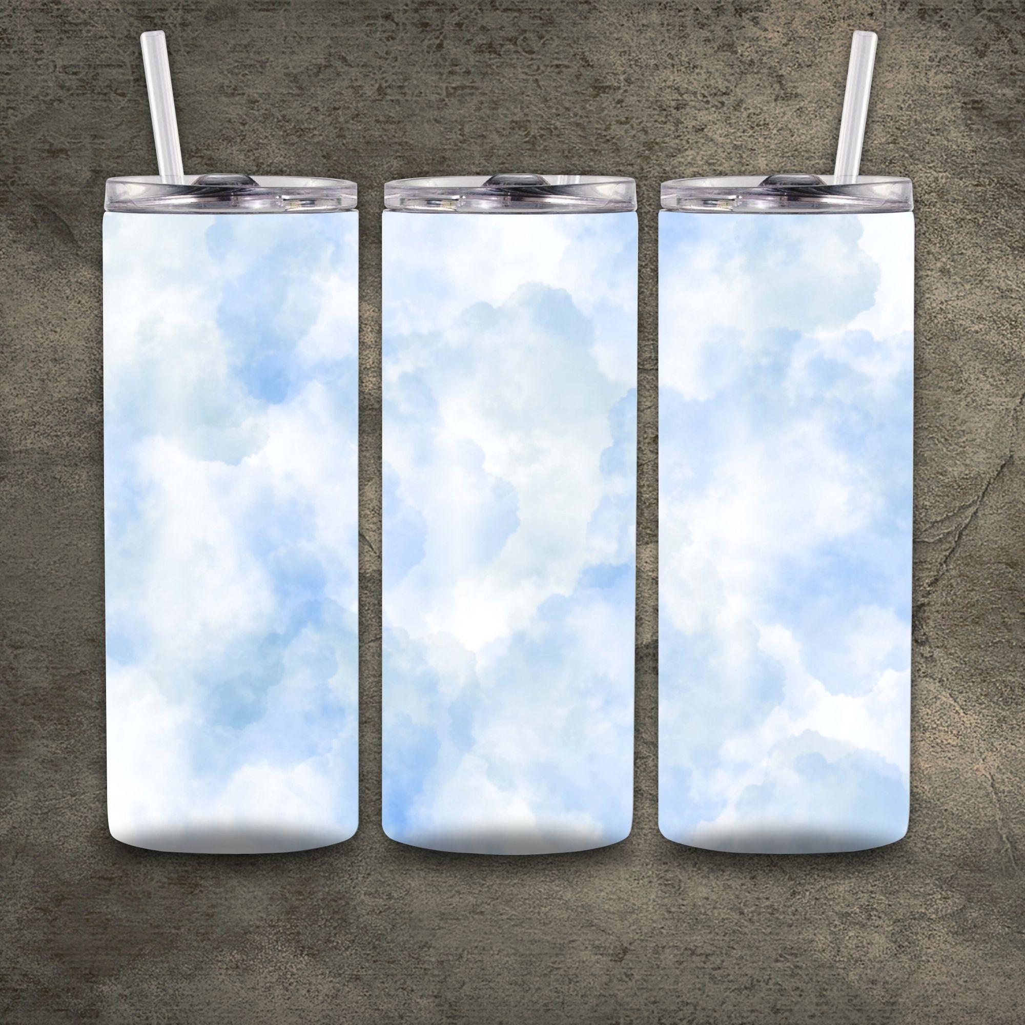 Watercolor Cloud Texture Digital Papers Pack, Blue Sky Digital ...