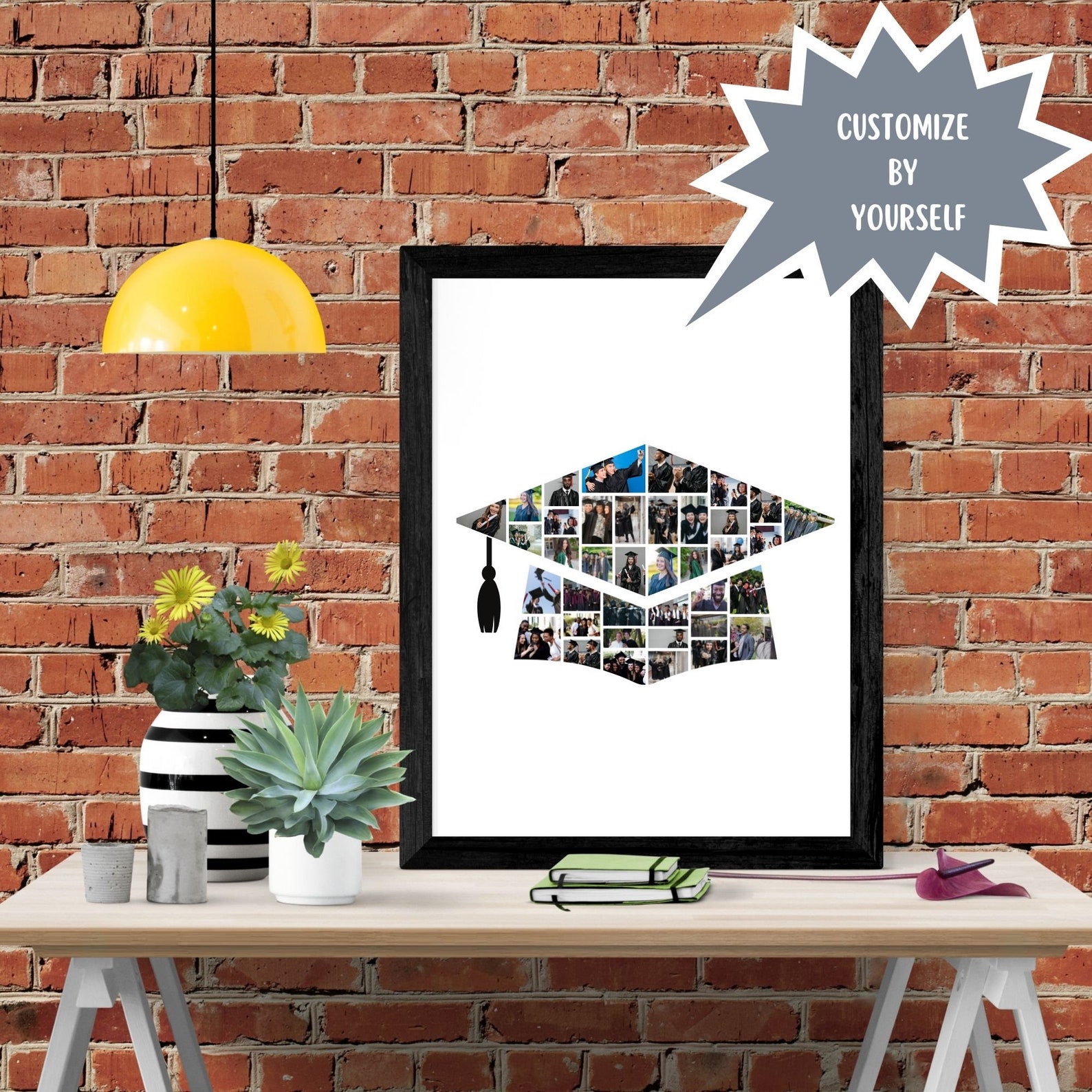 Graduation Cap Photo Collage 38 Pcs Graduation Cap Photo Collage Canva ...