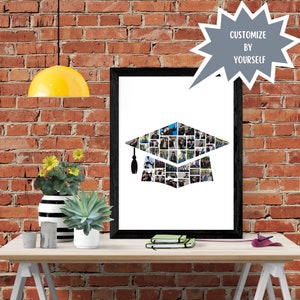 Graduation Cap Photo Collage 38 Pcs Graduation Cap Photo Collage Canva ...