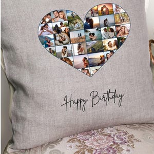 Editable Canva Love Heart Photo Collage, Printable Photo Collage ...