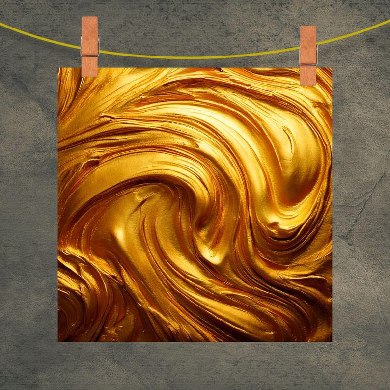 Gold Paint Texture Digital Paper Pack,metallic Backgrounds Bundle ...