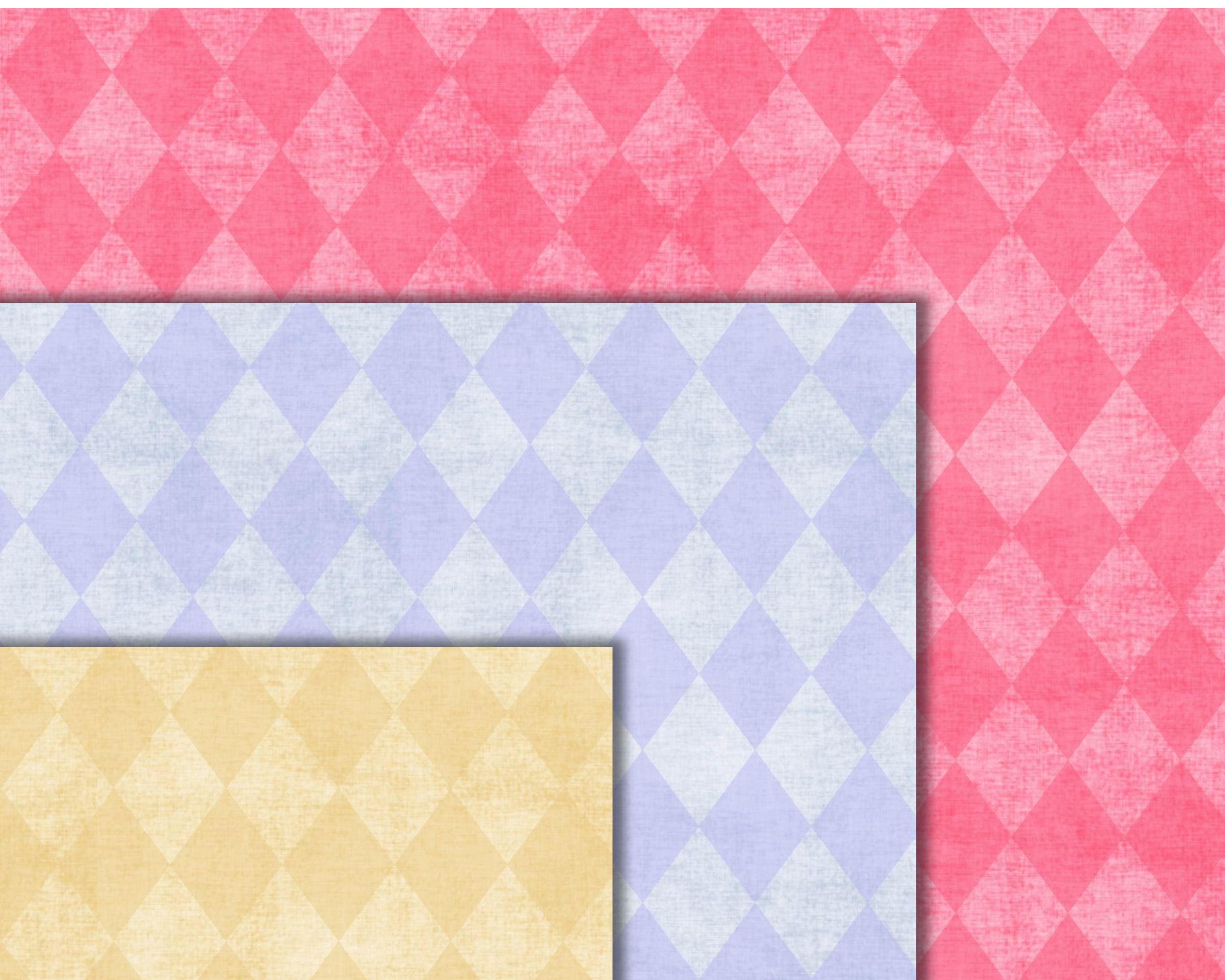 Diamond Digital Paper Pack-harlequin Vintage Distressed Background ...