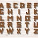 Wood Pattern Alphabet Letters Clip Art Set, Wood Texture SVG, , Nature ...