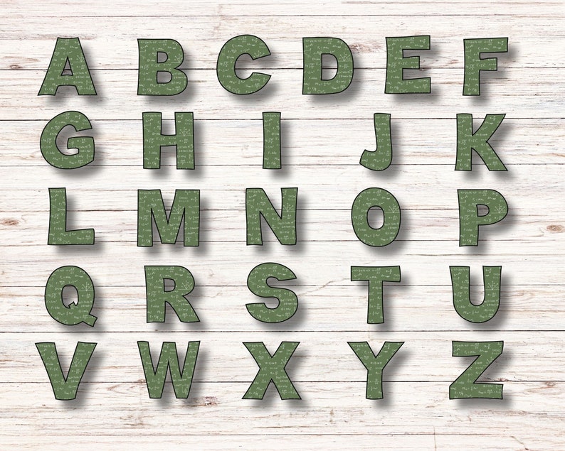 Back to School Alphabet Svg Bundle, Teacher Svg Font, Alphabet Clip Art ...