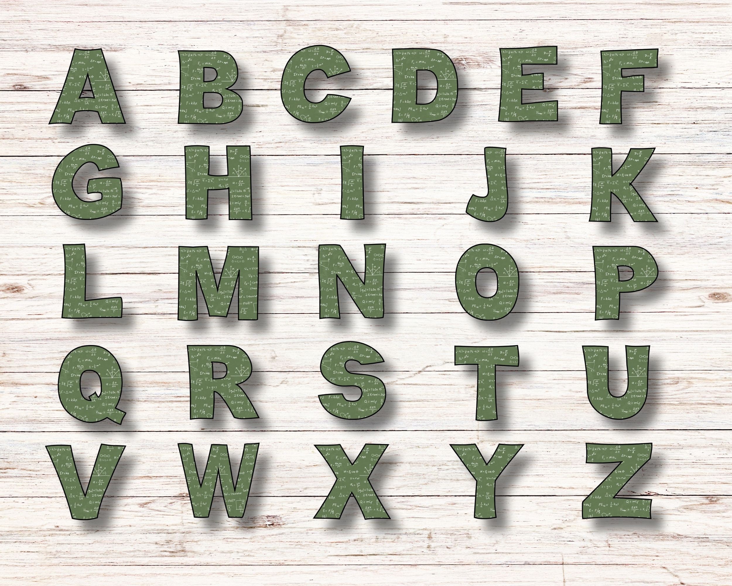 Back to School Alphabet Svg Bundle, Teacher Svg Font, Alphabet Clip Art ...