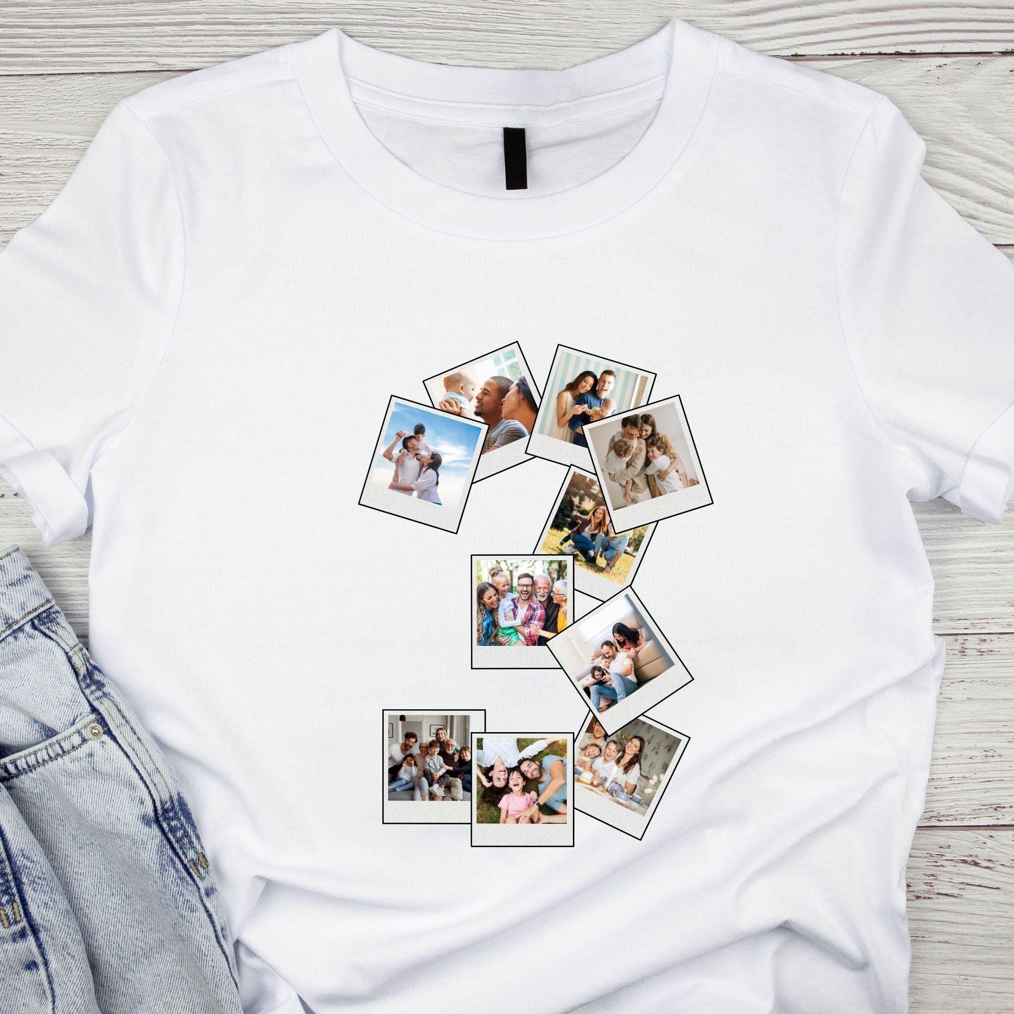 Canva Polaroid Photo Number Collage, Birthday Poster Template,0 - 9 ...