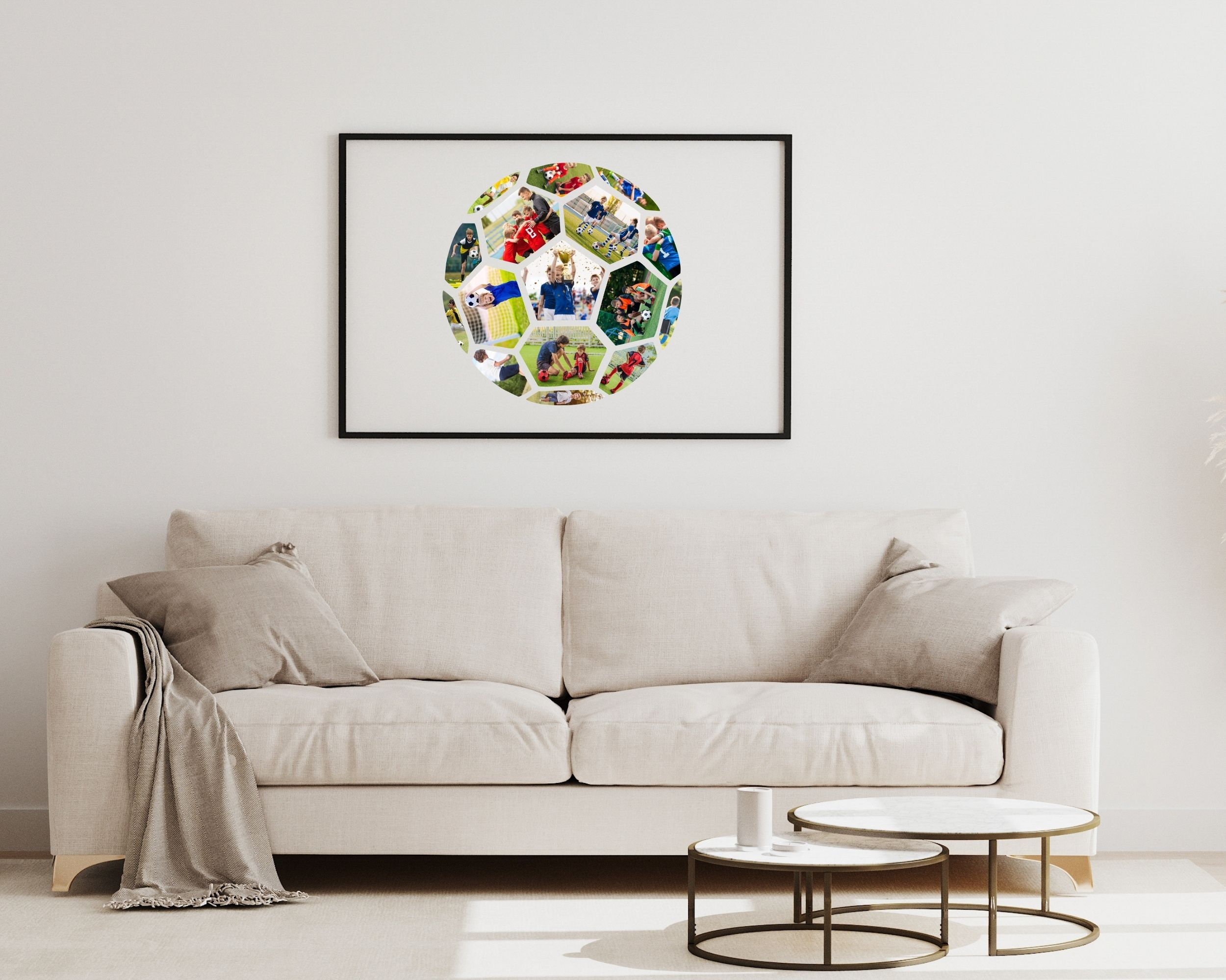 Editable Football Photo Collage Template Digital Print - Etsy