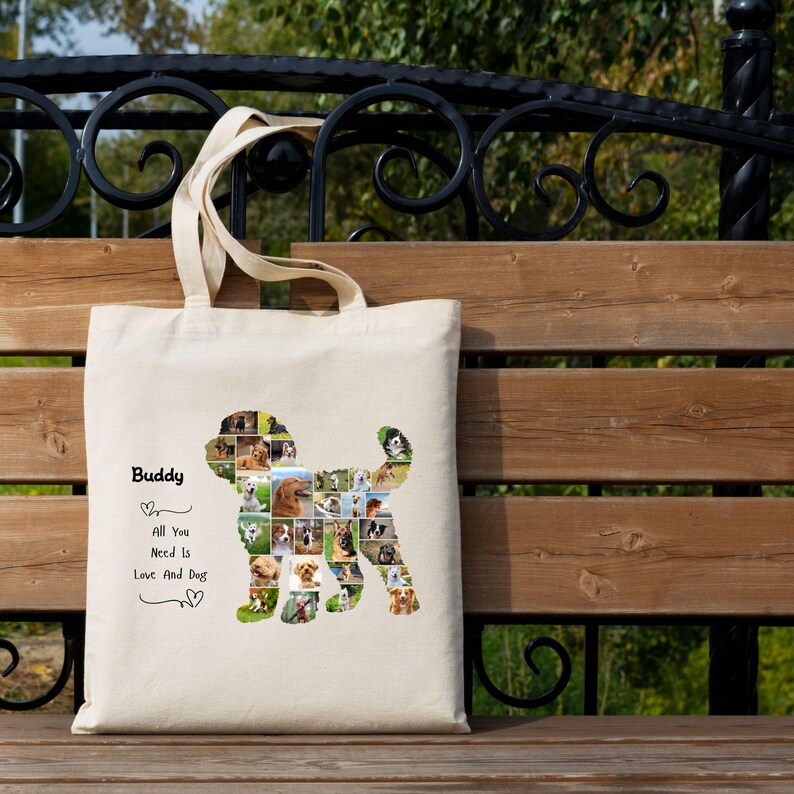 Cockapoo Photo Collage Canva Template| Custom Pet Memorial Gift ...