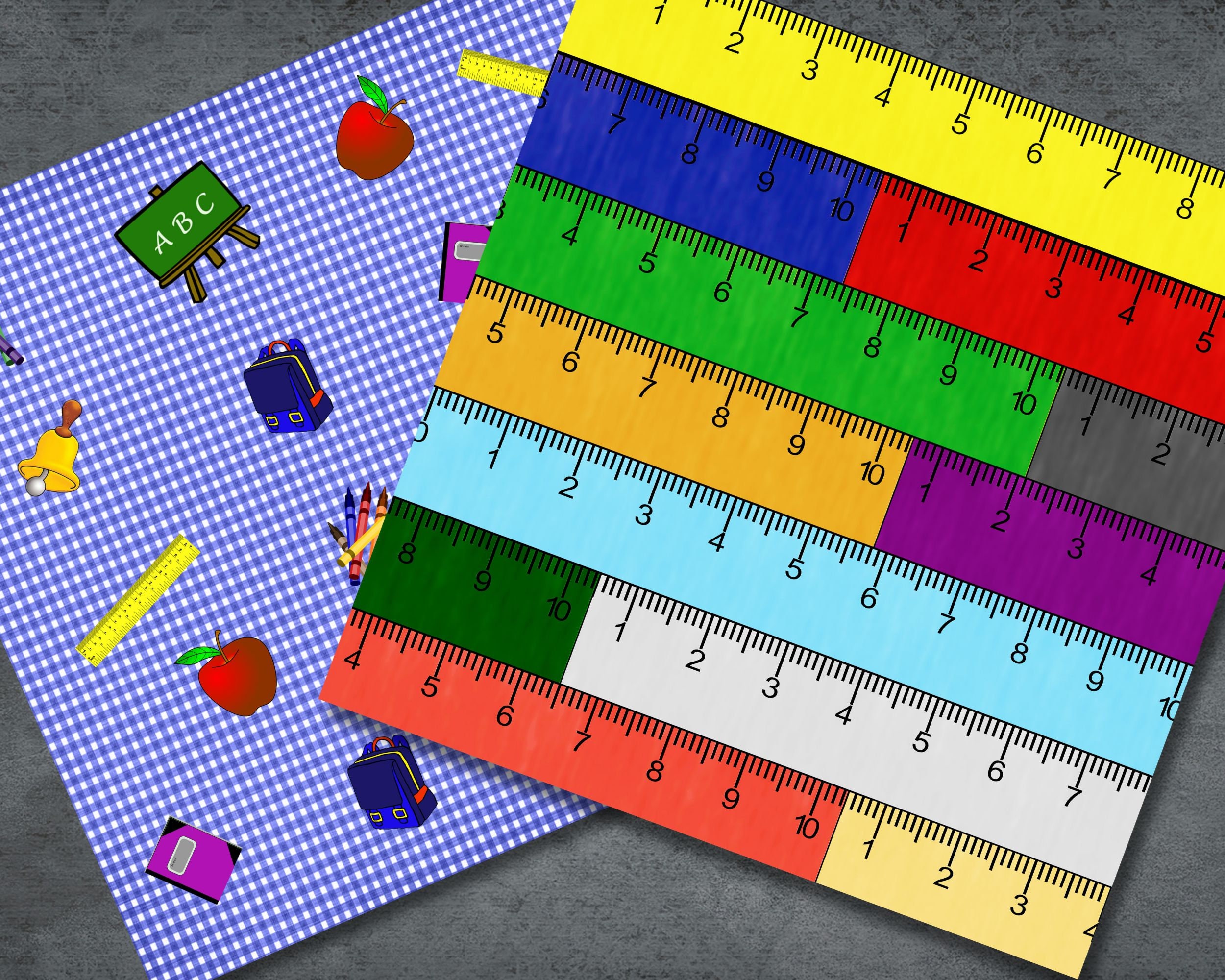 Back to School Digital Paper Bundle, School Days Digital Paper Pack ...
