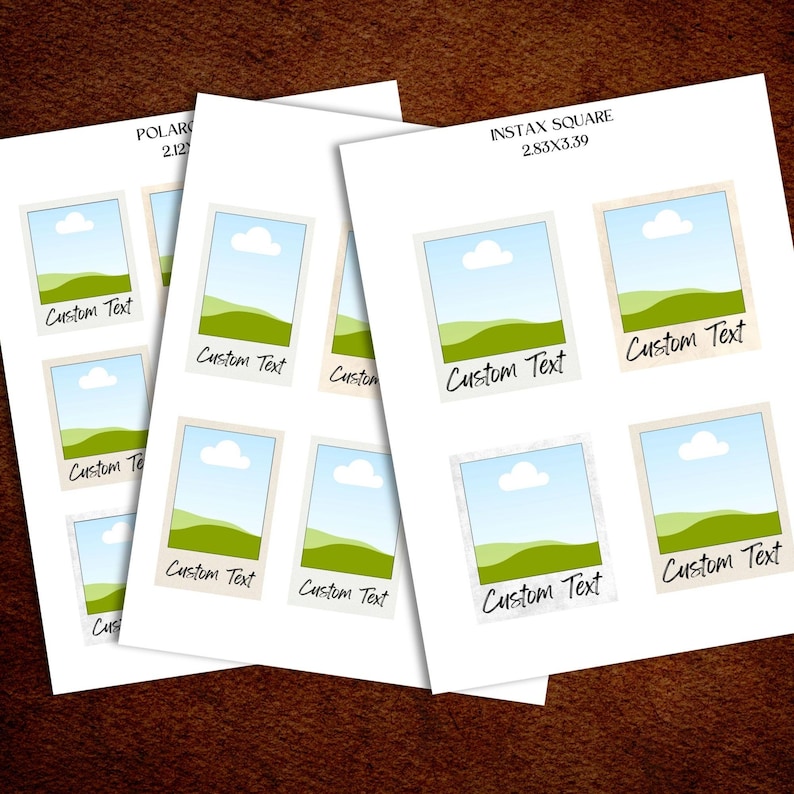 Fill Your Own Polaroid Photo Template Svg Psd Eps Pdf Canva Format ...