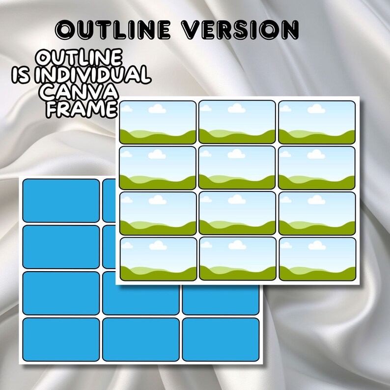 Business Card Canva Frame Template, Business Card SVG Template, Drag ...