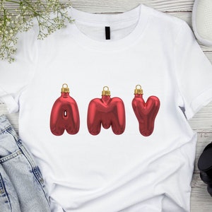 3D Red Christmas Alphabet Letters Set, Holiday Banner Letters, Xmas ...