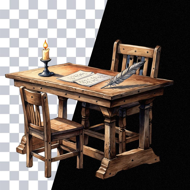 Medieval Monastery & Monk Clipart Set – 33 PNG | Medieval Clipart ...