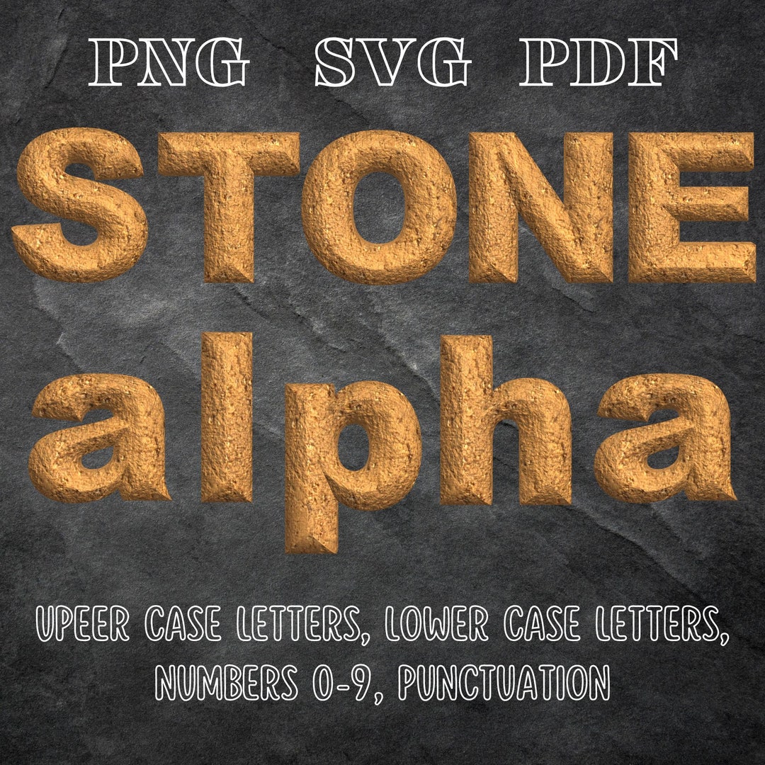 Letras y números del alfabeto de piedra PNG, fuente de roca svg ...