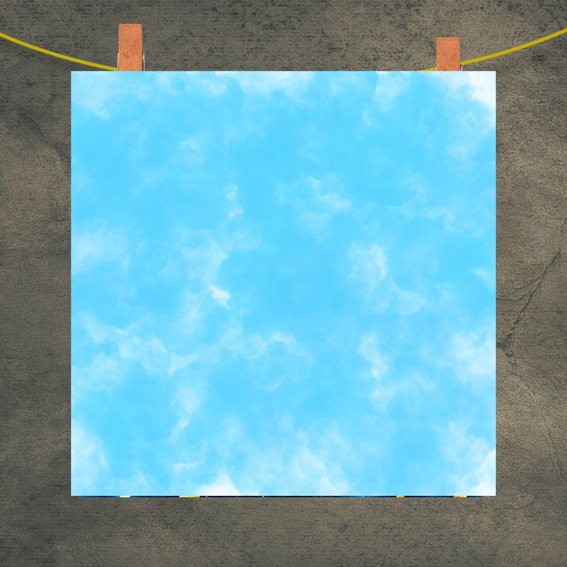 Digital Papers Pack, Blue Sky Scrapbooking Paper, Cloud and Sky ...