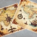 Vintage Treasure JPG Bundle,watercolor Treasure Map Scrapbook Paper ...