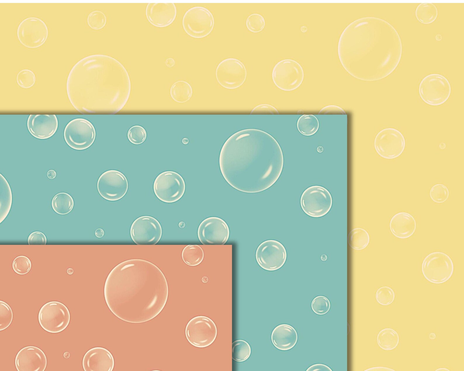 Bubbles Digital Paper, Soap Bubbles Pattern Digital Paper 8.5 X 11 ...